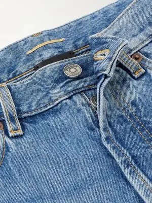 Saint Laurent Nico Mid-rise Straight-leg Jeans - Blue