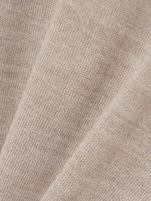 LEMAIRE Belted Wool-blend Turtleneck Midi Dress - Brown