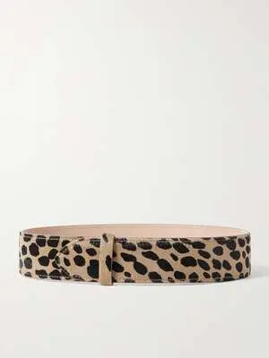 Khaite KHAITE Theo Leopard-Print Waist Belt Leopard Print