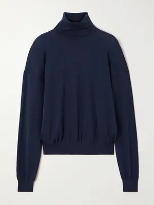 Saint Laurent Wool, Cashmere, And Silk-blend Turtleneck Sweater