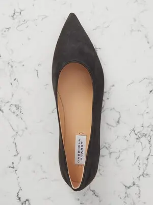 Gabriela Hearst Fleur Suede Ballet Flats - Gray