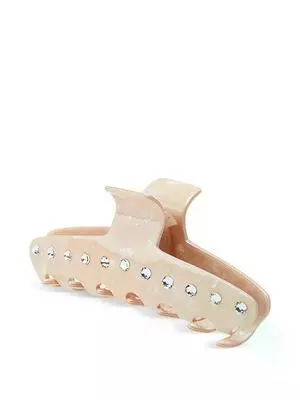 MAISON MICHEL Crystal-embellished Claw Clip - Pink