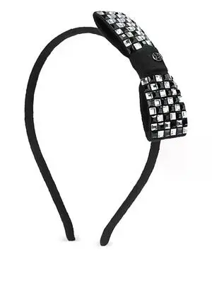 MAISON MICHEL Mackenzie Crystal-embellished Headband - Black