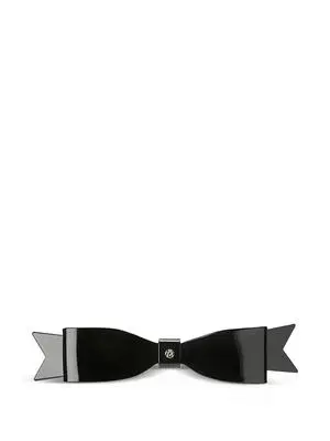 MAISON MICHEL Bow Hair Clip - Black
