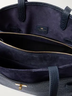ANYA HINDMARCH Wilson Textured-leather And Suede Tote