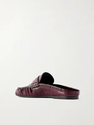 Saint Laurent Le Loafer Eel Slippers