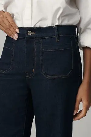 FRAME Le Slim Palazzo High-rise Wide-leg Jeans - Rinse