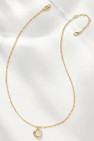 ANA LUISA Mei Moon Pendant Necklace - Gold