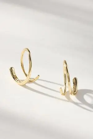 ANA LUISA Harley Double Hoop Earrings - Gold