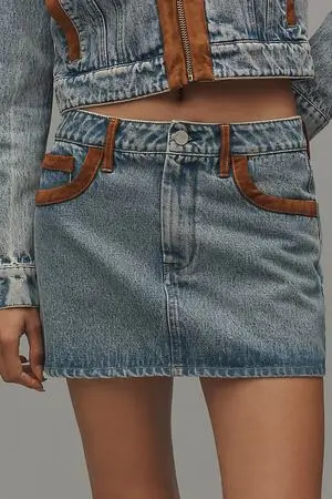 Blanknyc Rodeo Drive Denim Mini Skirt