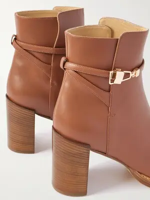 Gabriela Hearst Nina Leather Ankle Boots - Brown