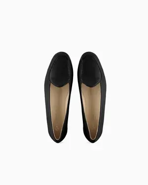 Giorgio Armani Textured Patent-leather Loafers