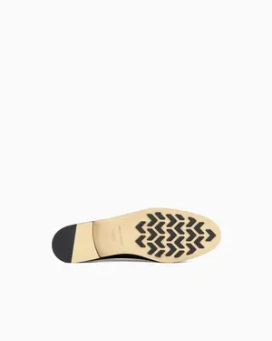 Giorgio Armani Textured Patent-leather Loafers