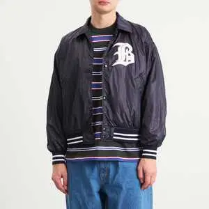 BEAMS Satin Varsity Jacket