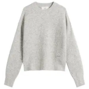 Ami Wool And Alpaca Knit Crew Neck Jumper