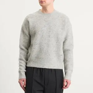 Ami Wool And Alpaca Knit Crew Neck Jumper