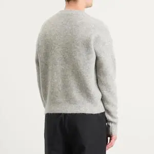 Ami Wool And Alpaca Knit Crew Neck Jumper