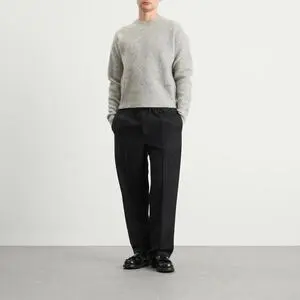 Ami Wool And Alpaca Knit Crew Neck Jumper