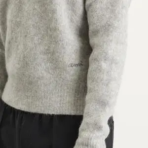 Ami Wool And Alpaca Knit Crew Neck Jumper
