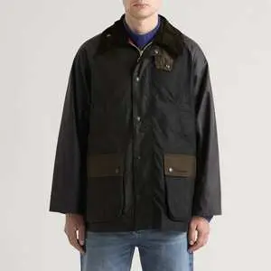Barbour Patchwork Os Bedale Wax Jacket - Sage Multi