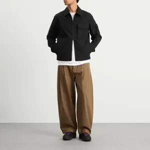 Stone Island Ghost Weatherproof Cotton Canvas Shirt Jacket - Black