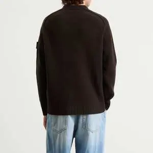 Stone Island Ghost Geelong Waffle Jumper - Dark Brown