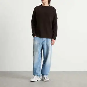 Stone Island Ghost Geelong Waffle Jumper - Dark Brown