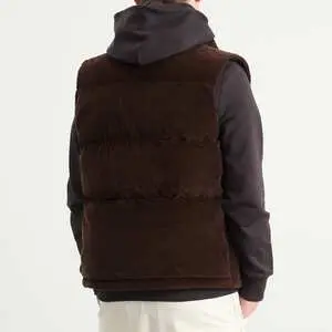 Moncler Agen Vest Maxi Corduroy Gilet - Brown