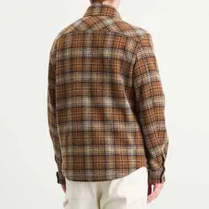 Moncler Stud Button Check Overshirt