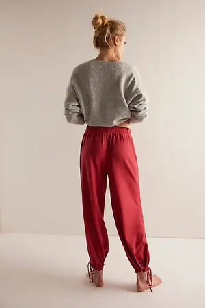 Free People Intimately Lounge Pants - Deep Cherry
