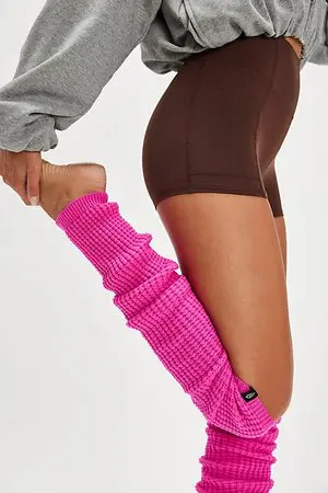 Free People Cool Down Legwarmers Fuchsia Flirt