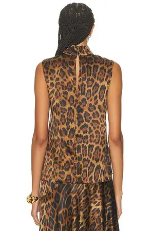Adam Lippes Varick Leopard Top