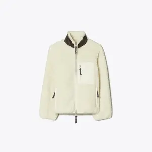 Tory Burch Colorblock Fleece Jacket