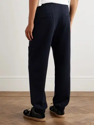 Stone Island Ghost Tapered Wool And Cotton-blend Jersey Sweatpants