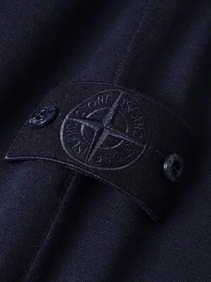Stone Island Ghost Tapered Wool And Cotton-blend Jersey Sweatpants