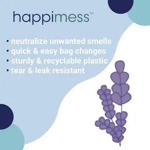 HAPPIMESS 8-gallon Drawstring Trash Can Liner - Lavender: 8gal