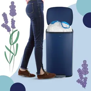 HAPPIMESS 8-gallon Drawstring Trash Can Liner - Lavender: 8gal