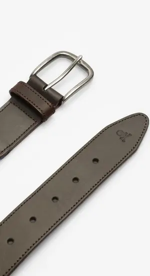 SCALPERS Geometric Patterned Belt - Blue