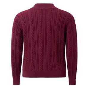 RACHEL RILEY Half-zip Cable Knit Sweater
