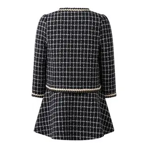 RACHEL RILEY Tweed Jacket & Skirt Set