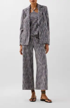 SCALPERS Knitted Printed Blazer