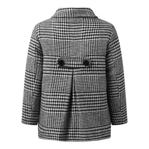 RACHEL RILEY Houndstooth Double Breasted Coat