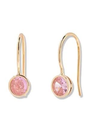 BROOK & YORK Mia Birthstone Drop Earrings Gold October