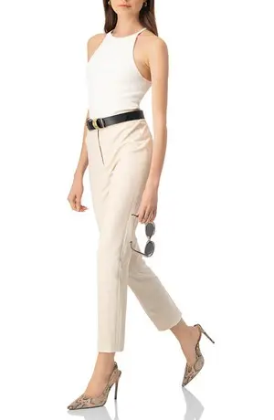 IVONNE Straight Cut Capri Trousers