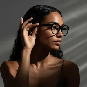NCMPRBL Focused 46mm Geometric Eyeglasses - Obsidian Black