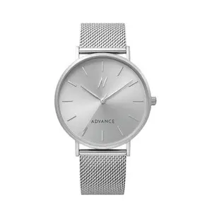NCMPRBL Advance Mesh Bracelet Quartz Watch - Silver