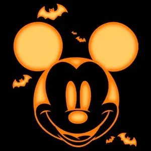 MICKEY & FRIENDS Pumpkin Face Graphic T-shirt