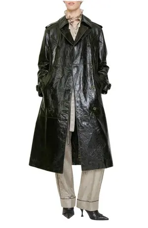 Women's Green Leather Coats