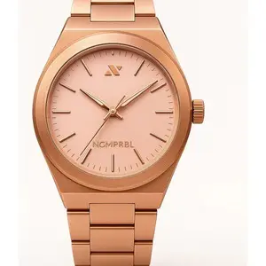 NCMPRBL Elevate Link Bracelet Watch - Muted Rose Gold/