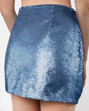 KATE BARTON Electra Sequin Mini Skirt